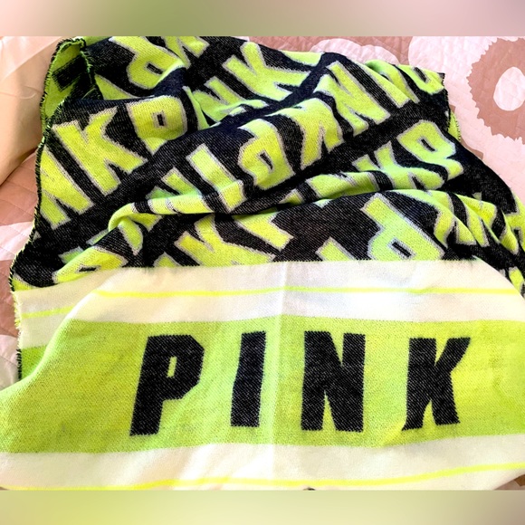 PINK Victoria's Secret | Accessories | Love Pink Neon Scarf | Poshmark